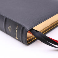 NASB, Single-Column Reference Bible, Wide Margin, Premium Goatskin Lea ...